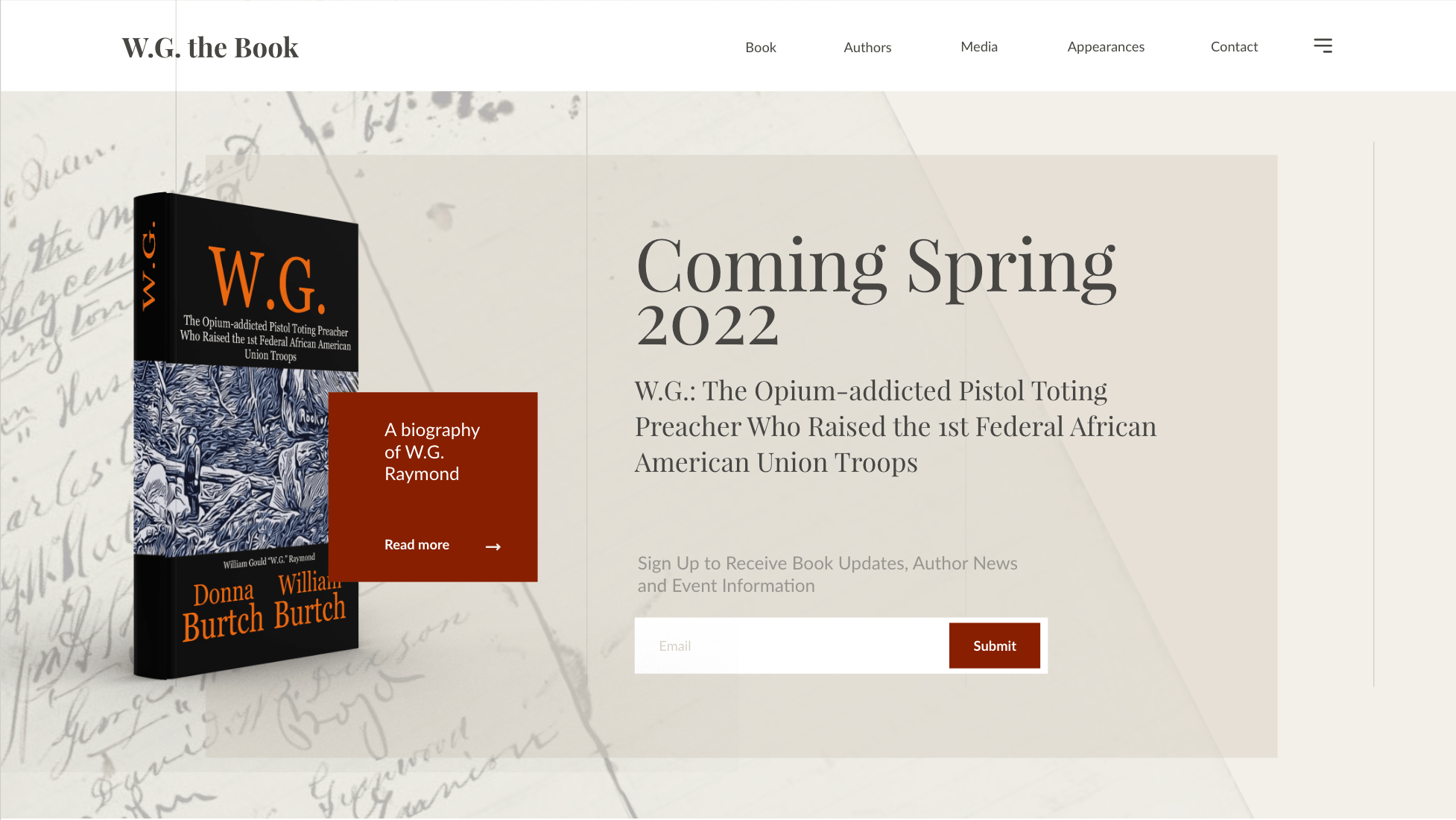 Case Study: W.G. the Book Website – Outreach Promos